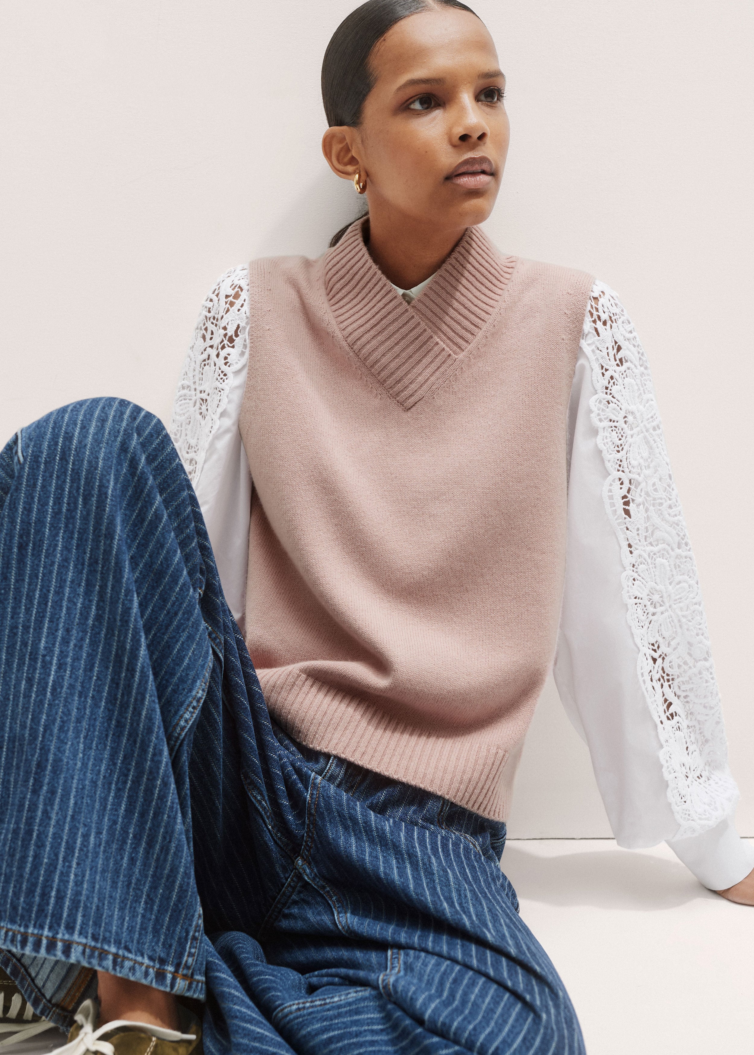 ME+EM Merino Cashmere Knit Vest